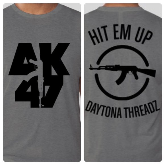 DAYTONA THREADZ | Shirts | Mens Tshirt Hit Em Up Logo Medlgxl2xl | Poshmark